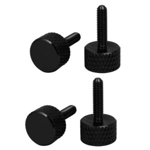 aexit computer pc cleaning & repair graphics card knurled head thumb screws black computer screws m3x12mm 4pcs