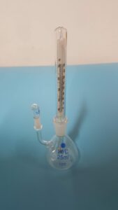 beyondsupply-lab glass specific gravity bottle pycnometer 25ml thermometer new