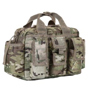 lapg tactical bailout gear bag, men's diaper bag, tactical dad bug out bag, range go-to bag, multi-pockets, multicam