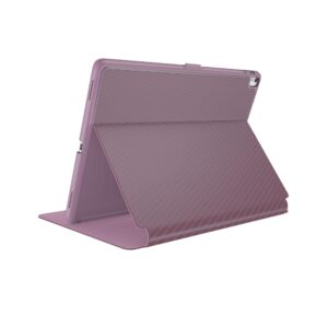 speck products balancefolio metallic ipad 9.7-inch case (2017/2018, also fits 9.7" ipad pro/air 2/air), sweet berry wine/purple woven metallic