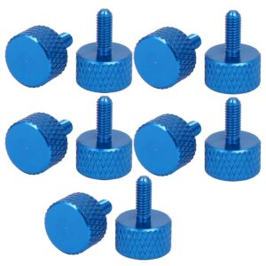 aexit computer pc cleaning & repair graphics card fully threaded knurled thumb screws sky blue computer screws m3x8mm 10pcs