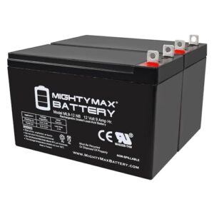 mighty max battery 12v 9ah sla battery replacement for generac 0g9449