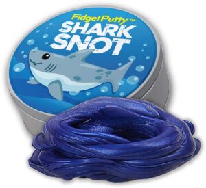 gears out shark snot fidget putty stress relief cool shark ideas for kids stocking stuffers for boys and girls weird white elephant ideas fidget toys blue therapy putty