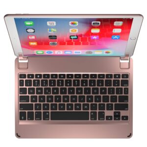 brydge 10.5 keyboard for ipad air (2019) and ipad pro 10.5 inch, aluminum bluetooth keyboard with backlit keys (rose gold)