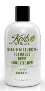 koils by nature ultra-moisturizing cocoaloe deep conditioner | 8 oz | retain moisture, prevent breakage, adds protein | argan oil