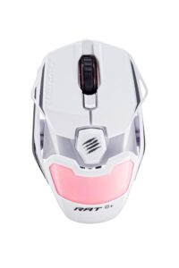 madcatz r.a.t. 2+ optical gaming mouse, white