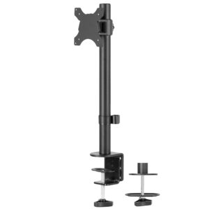 vivo single ultrawide monitor fully adjustable desk mount stand for 1 led lcd ultra-wide screen up to 38 inches, stand-v101a