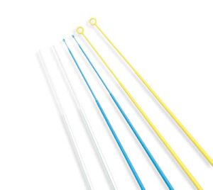 scientific labwares disposable inoculating loops and needles, 1.0 micro liters, sterile, polystyrene, blue (pack of 5)