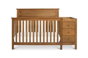 davinci autumn 4-in-1 crib and changer combo in chestnut | greenguard gold certified