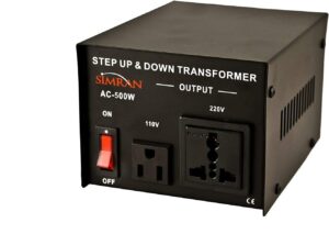 simran ac-500 power converter 110v 220v step up/down voltage transformer 50hz 60hz- 500 watts