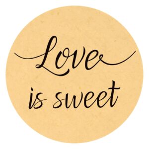 96pcs love is sweet stickers labels wedding favor labels, wedding treat stickers,anniversary stickers