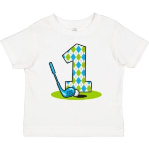 inktastic argyle golf 1st birthday baby t-shirt 18 months 0020 white 2486a