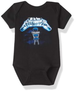 metallica baby m is for rtl bodysuit, white, 0-6 months