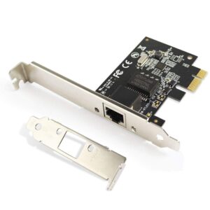 edup gigabit ethernet pci express pci-e network card 10/100/1000mbps rj45 lan adapter converter for desktop pc, model number: edup-ep-9602