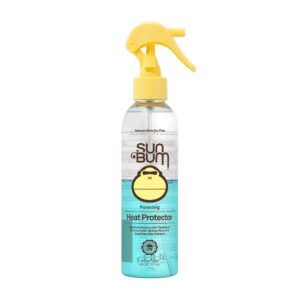 sun bum heat protector spray | vegan and cruelty free hair protecting spray for all hair types | 6 oz