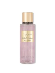 victoria's secret velvet petals shimmer body mist for women, perfume with notes of blooms and almond glaze, women's spray, 250 ml / 8.4 oz