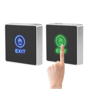 sonew dc12v nc no door exit release button switch panel led light for door access control system