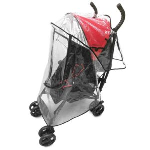 primo passi - umbrella stroller weather shield | stroller rain cover universal | breathable waterproof baby stroller travel weather shield