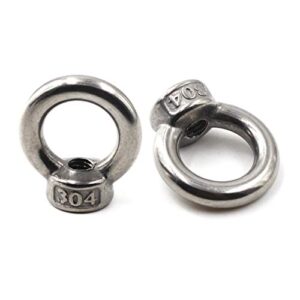 pack of 20 m5 lifting eye nut 304 stainless steel ring eye bolts threaded nuts