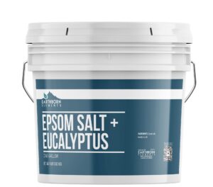 earthborn elements eucalyptus epsom salt (1 gallon), pure & undiluted, soothing aroma