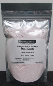 manganese(ii) sulfate monohydrate, acs, 98+%, 500g