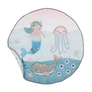 nojo sugar reef mermaid 4 piece nursery crib bedding set