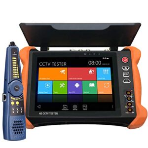 rsrteng x9-movtadhs cctv tester,8k 32mp 12mp ip camera tester,4k 8mp tvi/cvi/ahd/sdi/cvbs cctv monitor support dmm, opm, vfl, tdr,network tools,wifi,hdmi