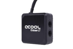 alphacool eisbaer lt (solo) cpu water block and pump, black