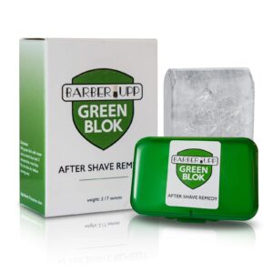 natural alum block aftershave care - 3.5 oz (100g) skin soother & instant calm from razor | styptic for nicks & irritation - suitable for all skin types | includes compact travel storage case - 1 pack