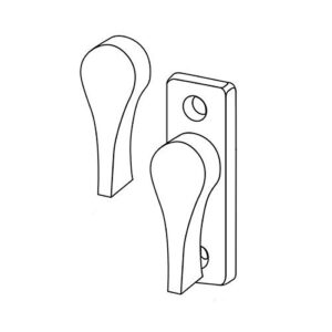 adams rite 1000-02-23-130 aluminum door lock parts