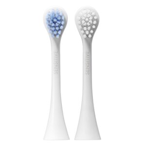 curaprox sensitive electric toothbrush replacement heads for electric toothbrush (2 pack)