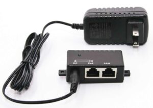 poe texas poe-1-48v15w | single port poe injector for power over ethernet with 15 watts of power at 48 volts for 802.3af devices | passive always on power (10/100 mbps)