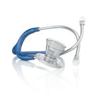 mdf® procardial core™ lightweight titanium dual head stethoscope - with titanium chestpiece and headset - (royal blue (maliblu)) (mdf797t-10)