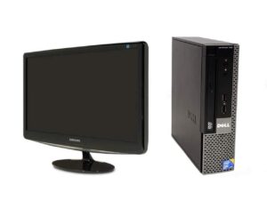 2018 dell desktop computer package,core 2 duo 3.0ghz,8gb,320gb,windows 10-multi language support-english/spanish/french, 24in samsung monitor (c2d) (renewed)