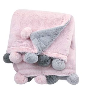 just born boys and girls newborn infant baby toddler nursery dream super soft plush receiving swaddle blanket, pink, one size