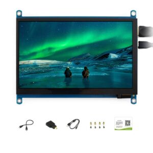 7inch hdmi lcd (h) 1024x600 ips capacitive touch screen lcd display monitor mini pc for raspberry pi 5 4 3 model b b+ bb black banana pi game console support xbox360/ps4/switch @xygstudy