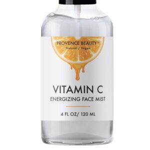 vitamin-c face mist and setting spray for all skin types - enhanced with hyaluronic acid, aloe vera and rose water - skin brightening, anti-aging, moisturizing, pore minimizing - 4 fl oz