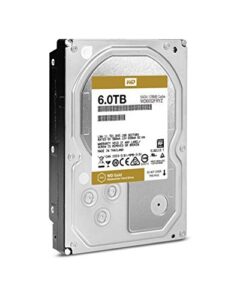 wd gold 6tb enterprise class hard disk drive - 7200 rpm class sata 6 gb/s 128mb cache 3.5 inch - wd6002fryz (renewed)