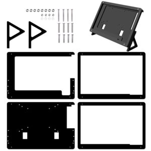 longruner 7 inch raspberry pi touch screen case holder for raspberry pi 3 2 model b and rpi 1 b+ a bb black pc various systems lsc7b-1