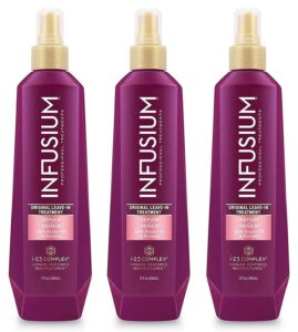 infusium professional treatments - original leave-in treatment - 13 fl oz (384 ml) per bottle - pack of 3 bottles