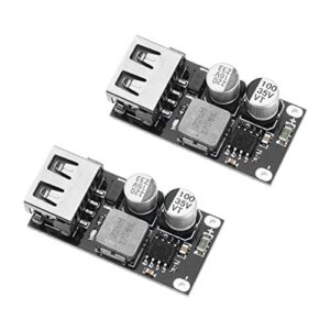 hiletgo 2pcs dc-dc power buck module 6v-32v12v24v to qc3.0 fast charging single usb charging converter board