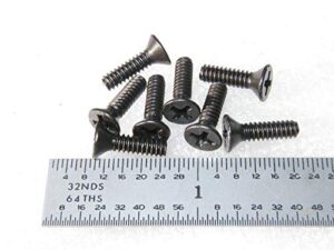 6-32 x 1/2" screw flat head 82-deg phillips black oxide alloy steel - 100 pcs screws kit set