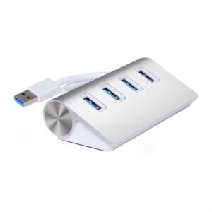 aluminum 4 port usb 3.0 hub 5gbps high super speed adapter cable for pc laptop