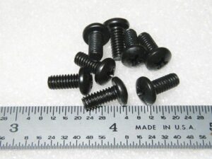 8-32 x 3/8" screw pan head phillips black oxide alloy steel - 100 pcs screws kit set