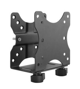 humancentric thin client mount bracket, mount a mini pc or computer to a vesa monitor arm or stand, pole, or under desk or surface