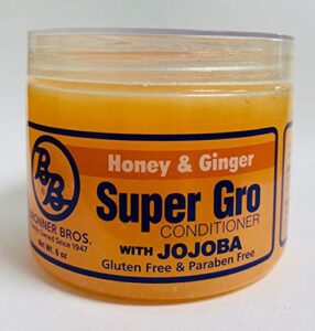 b&b super gro conditioner 6 oz (honey & ginger with jojoba)