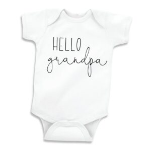 bump and beyond designs hello grandpa see you soon pregnancy announcement shirt (0-3 months)