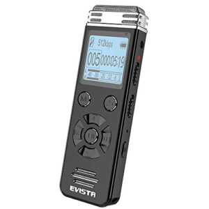 40gb digital voice recorder for lectures meetings - portable recording devices with playback, line-in, password, usb rechargeable