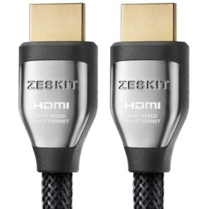 zeskit cinema plus 4k 3ft high speed with ethernet 22.28gbps hdmi 2.0b cable, compatible with dolby vision 4k 60hz hdr arc 4:4:4 hdcp 2.2