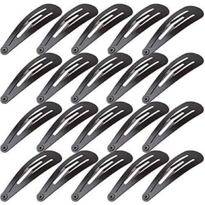 anezus 80 pcs hair clips hair barrettes 2 inch snap non-slip metal hair clips